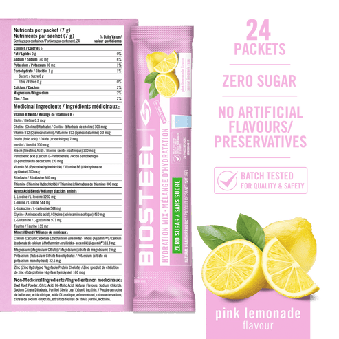HYDRATION MIX / Pink Lemonade - 24 Packets – BioSteel
