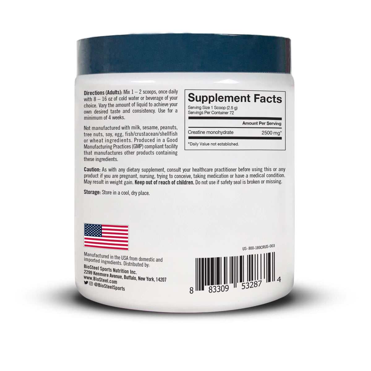 Creatine - 72 Servings – BioSteel – Canada