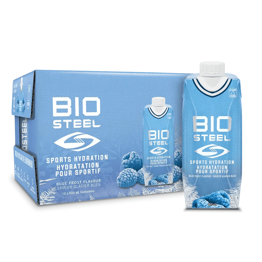 SPORTS DRINK / Blue Frost 12 PACK – BioSteel – Canada