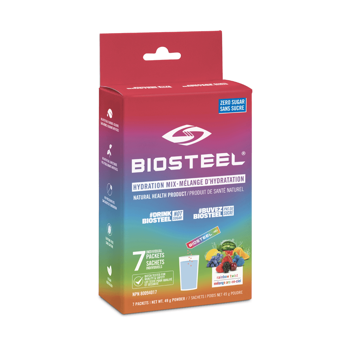 HYDRATION MIX / Rainbow Twist - 7 Serving Packets – BioSteel – Canada