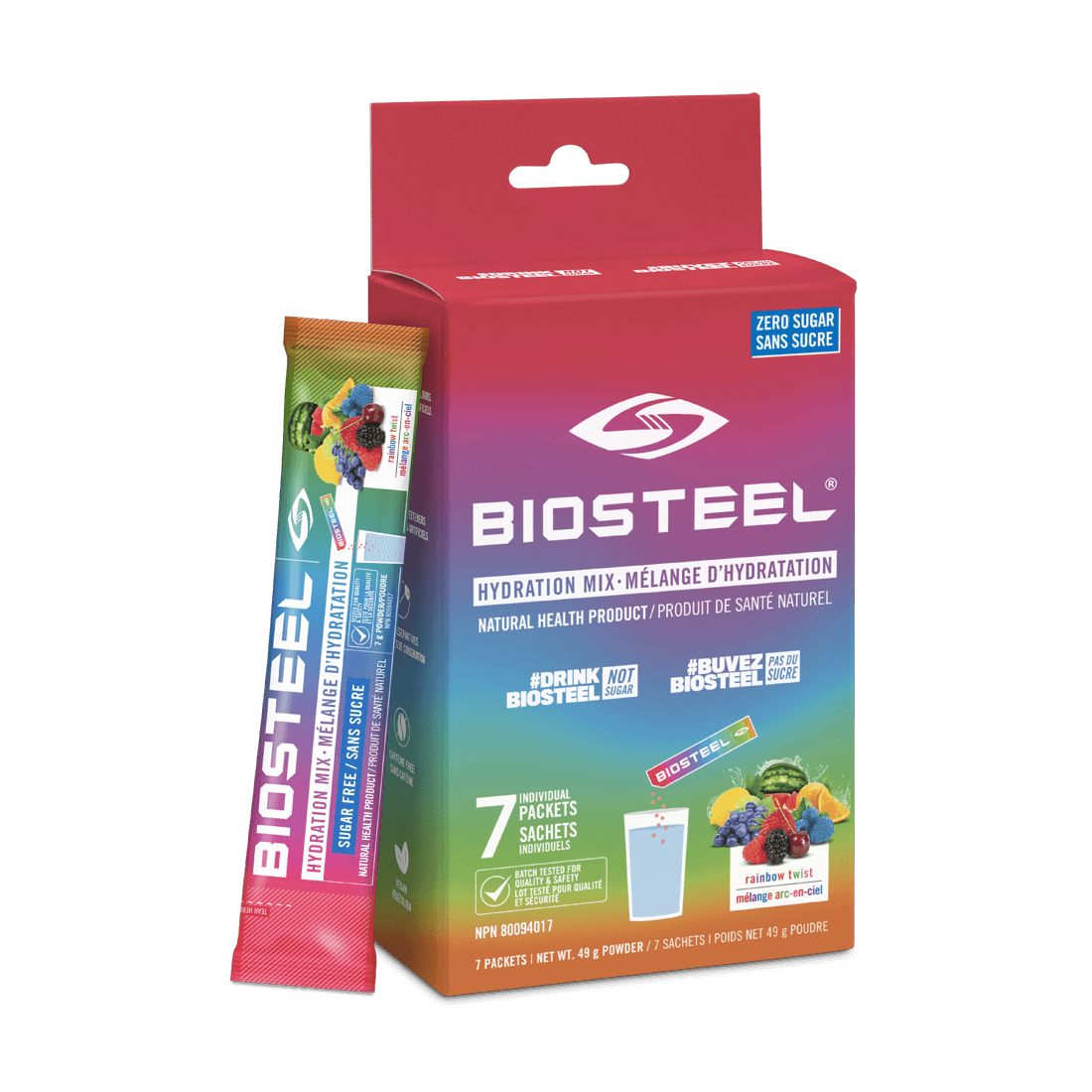 HYDRATION MIX / Rainbow Twist - 7 Serving Packets – BioSteel – Canada