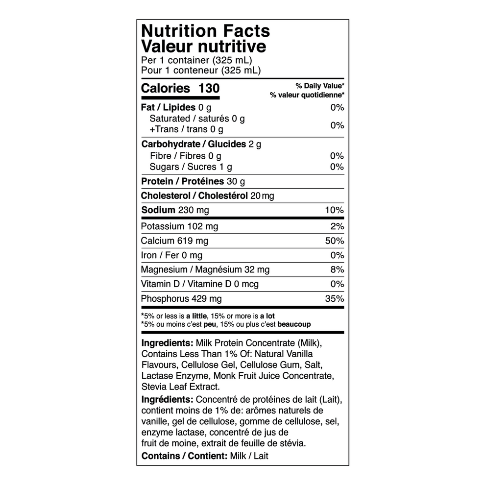 PROTEIN DRINK / Vanilla Milkshake - 18 Pack – BioSteel