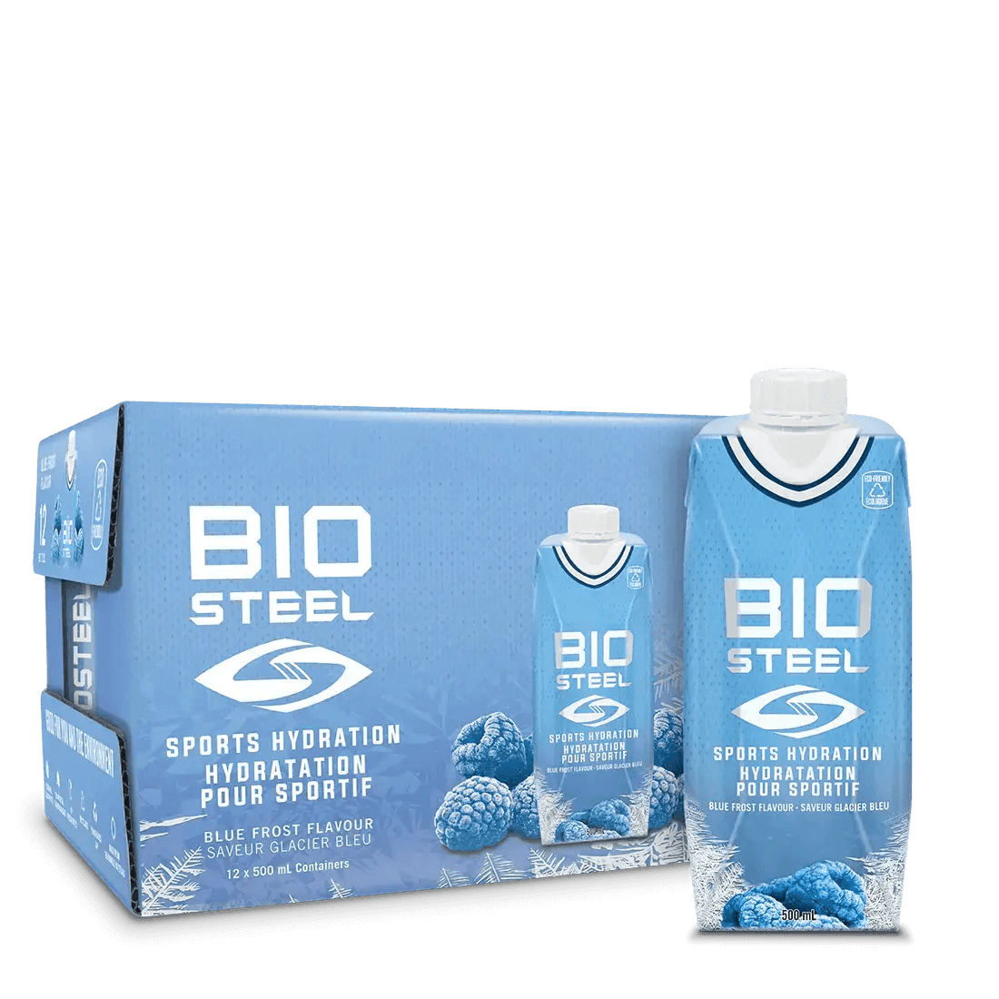 SPORTS DRINK / Blue Frost 12 PACK – BioSteel – Canada