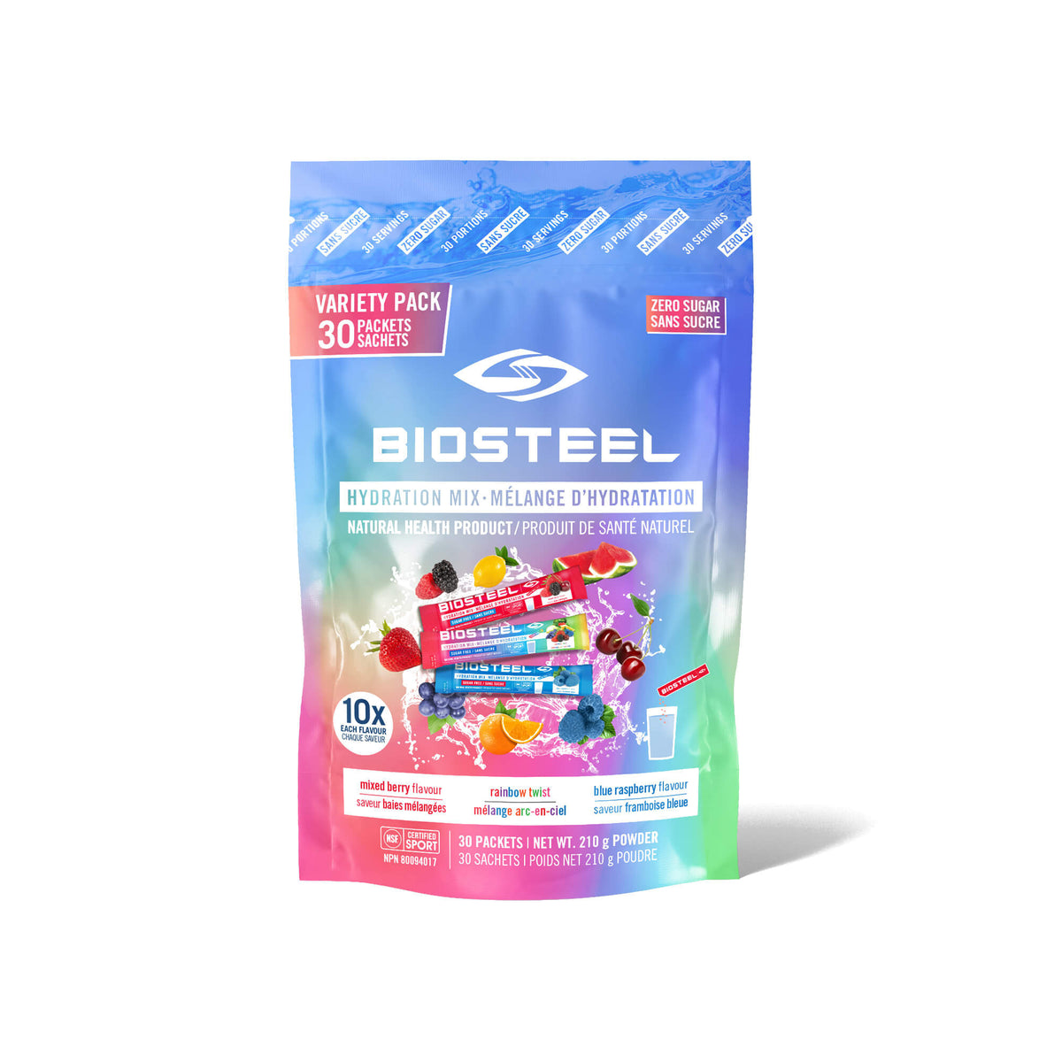 HYDRATION MIX / Variety Pack - 30 Packets – BioSteel – Canada