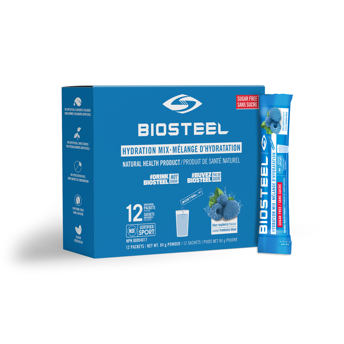 HYDRATION MIX / Blue Raspberry - 12 Servings – BioSteel – Canada