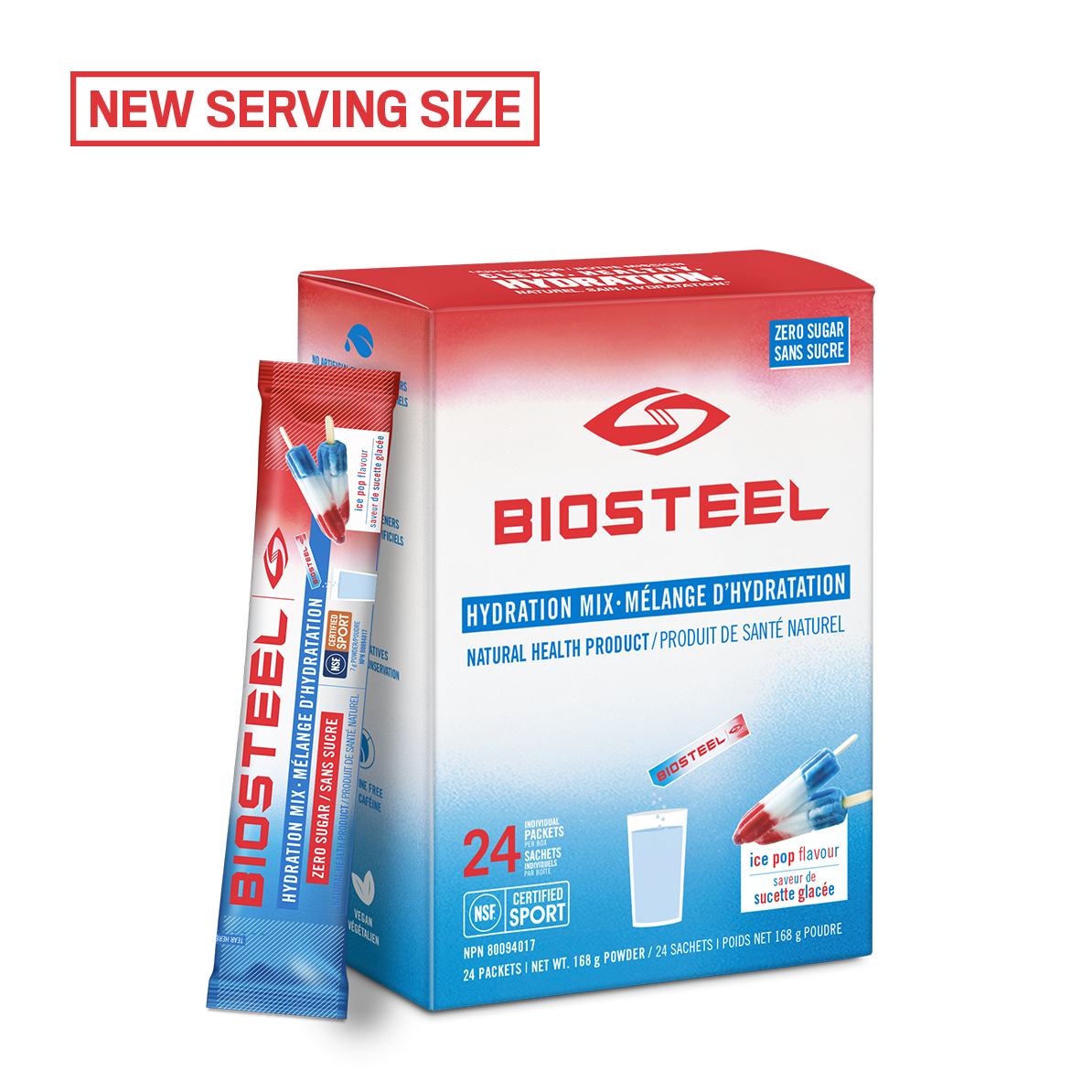 HYDRATION MIX / Ice Pop - 24 Serving Packets – BioSteel – Canada