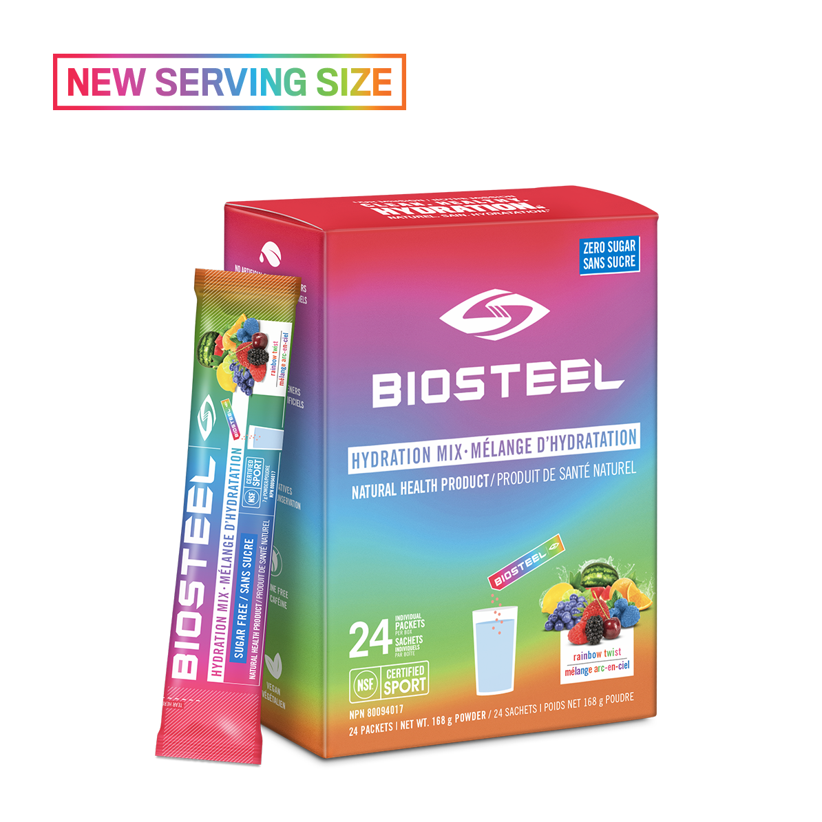 HYDRATION MIX / Rainbow Twist - 24 Serving Packets – BioSteel – Canada