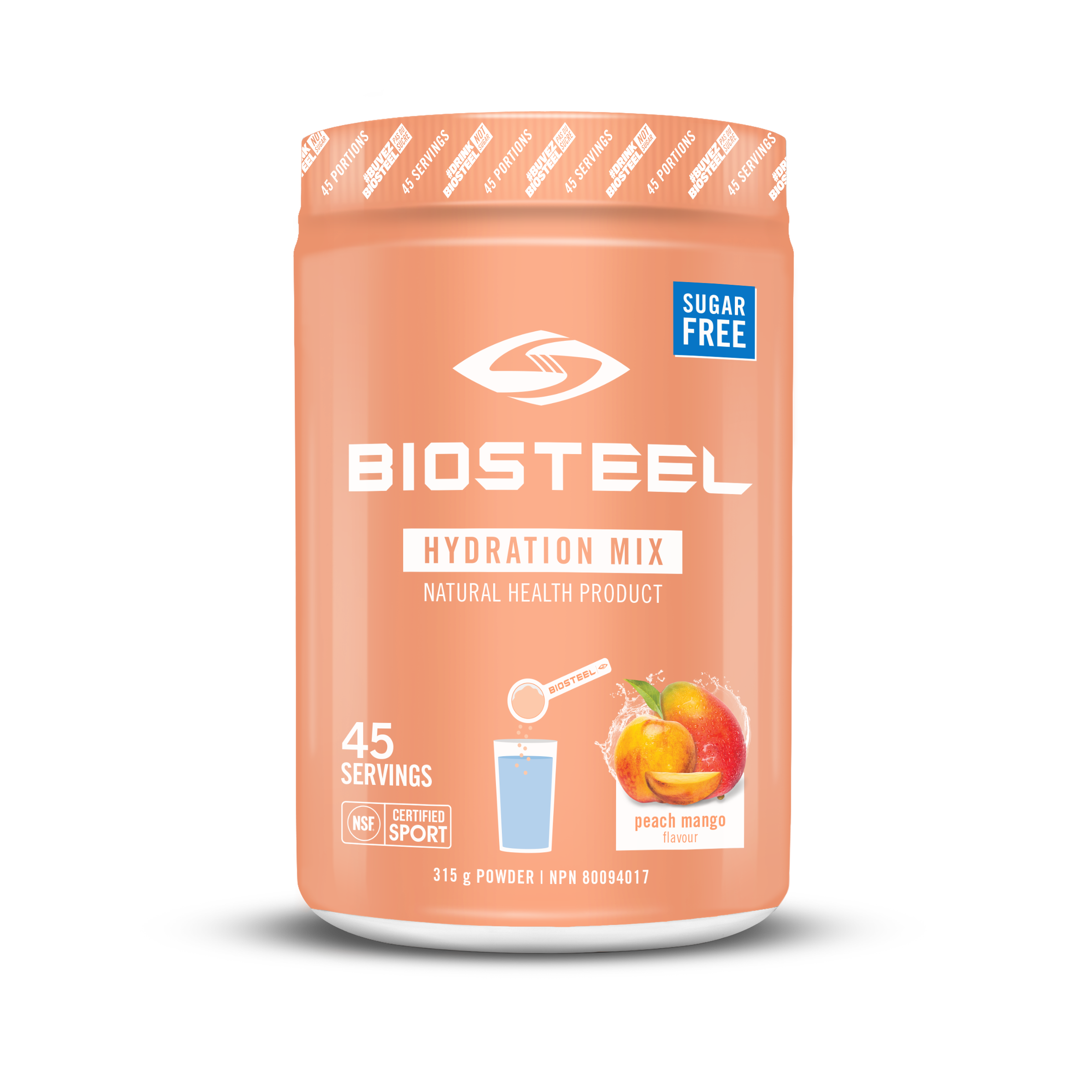 HYDRATION MIX / Peach Mango - 45 Servings – BioSteel – Canada