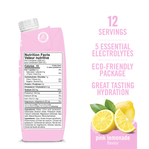Sports Drink / Pink Lemonade- 12 Pack – BioSteel