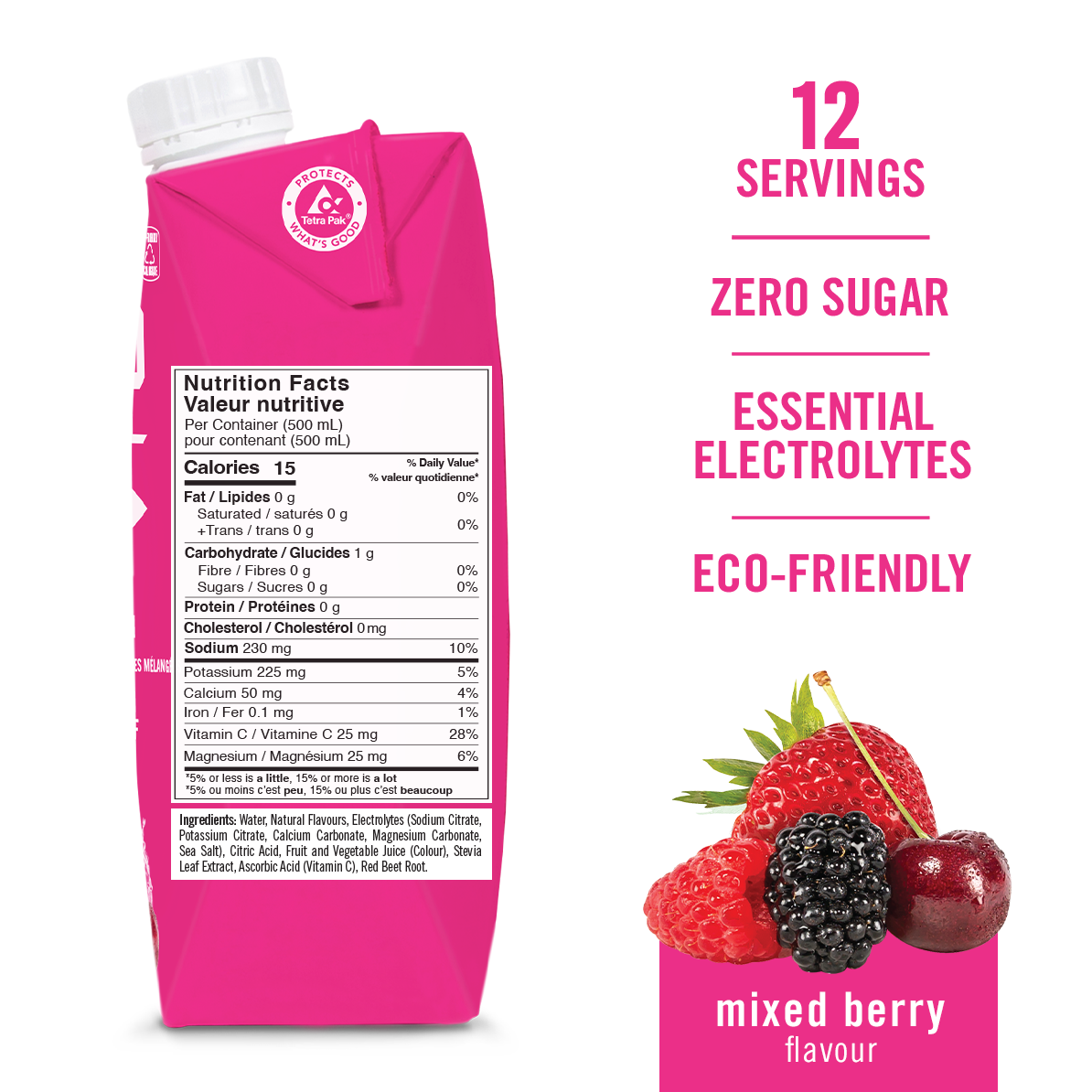 SPORTS DRINK / Mixed Berry - 12 Pack – BioSteel – Canada